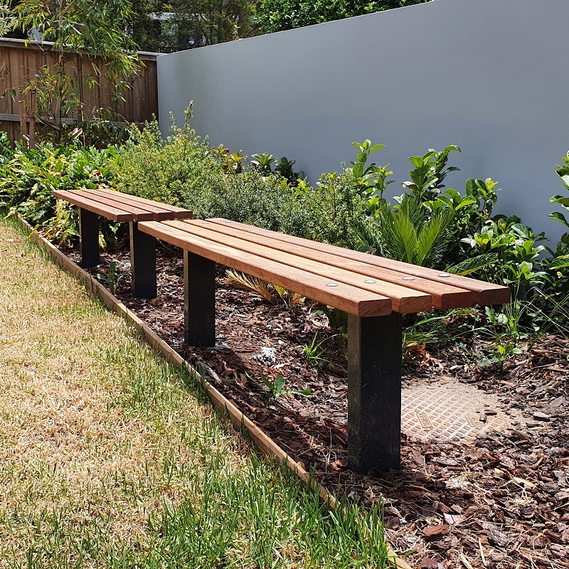 Woodville Bench (In-Ground) - Astra Street Furniture