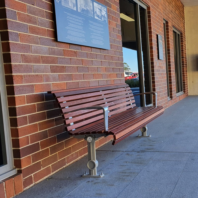 Madrid DDA Seat (Straight Base Plate Leg) | Astra Street Furniture
