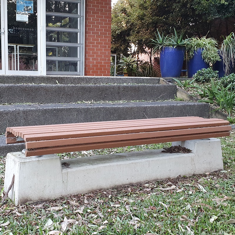 Madrid Bench - Plinth Mount + Concrete Plinth