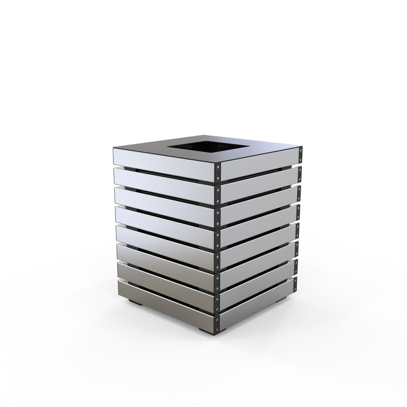 Barcelona Anodised Aluminium Bin (Open Top)
