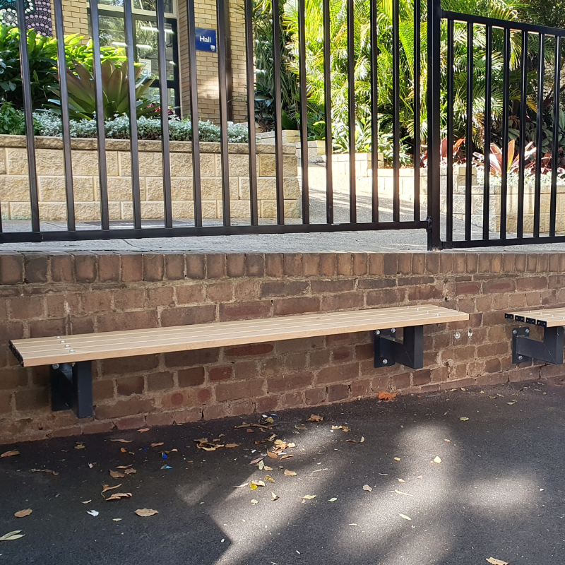 Woodville Bench (Wall Mount) - Astra Street Furniture