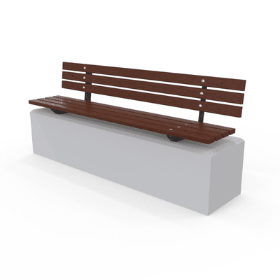 Woodville Seat - Plinth Mount and Concrete Plinth