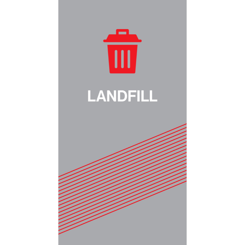 Prague Bin Door Graphics - Design 3 Grey (Landfill)