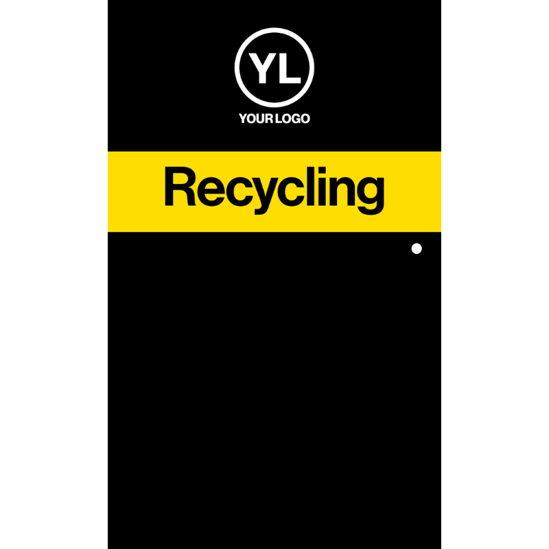 Commercial Suite Design 1 – Yellow Strip with Text (Recycling) & Logo