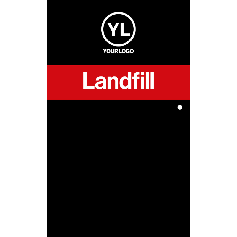 Commercial Suite Design 1 – Red Strip with Text (Landfill) & Logo