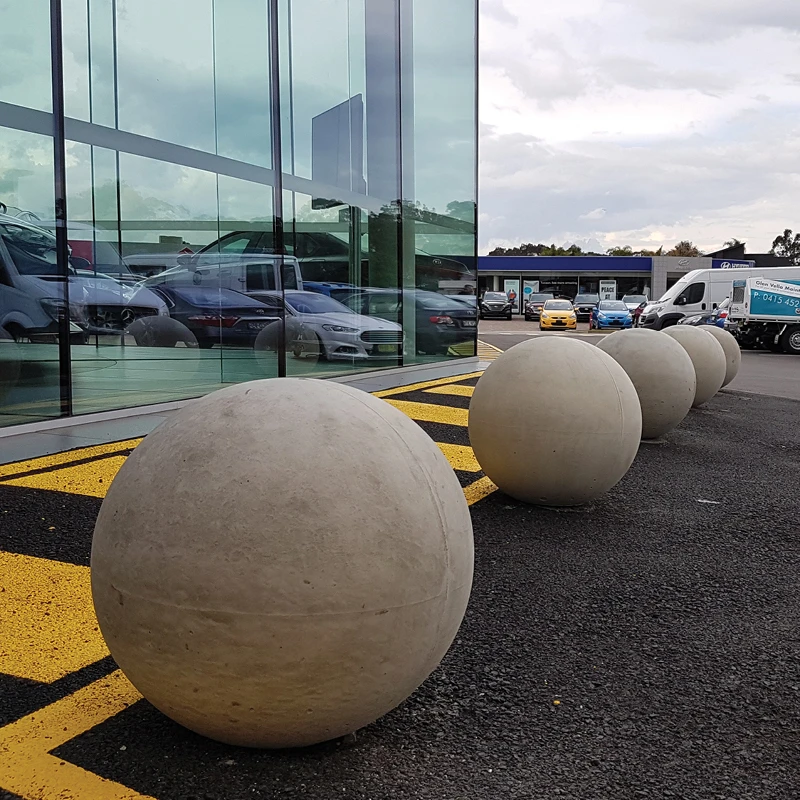 Concrete Sphere Bollard - Astra Street Furniture