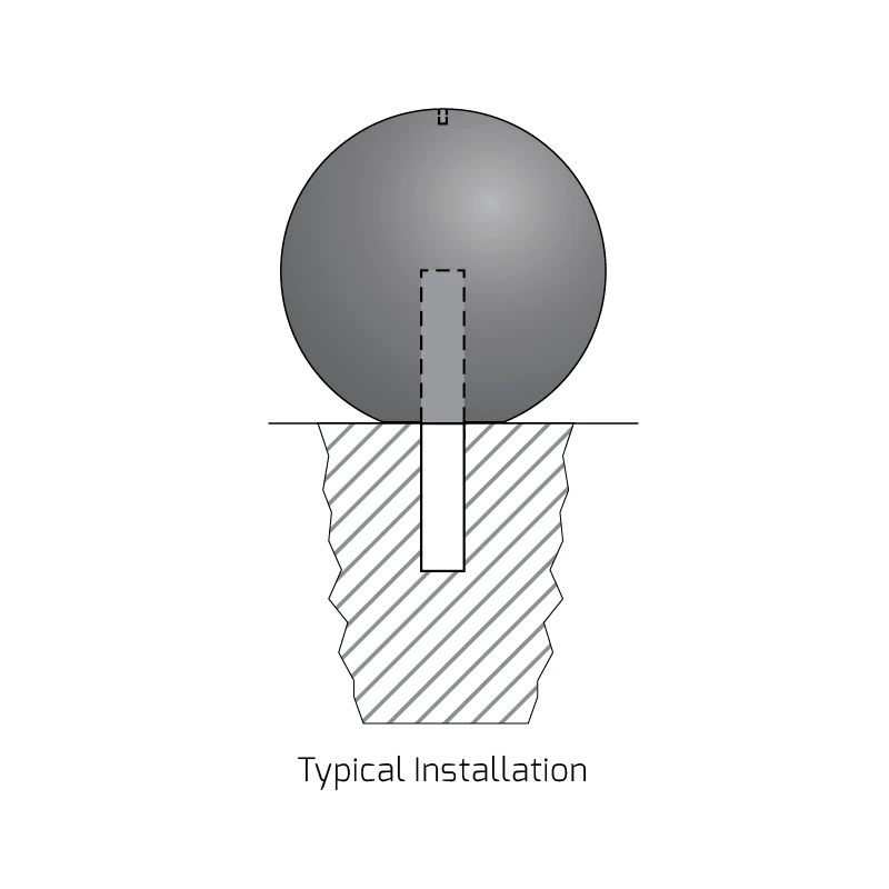 Concrete Sphere Bollard - Astra Street Furniture