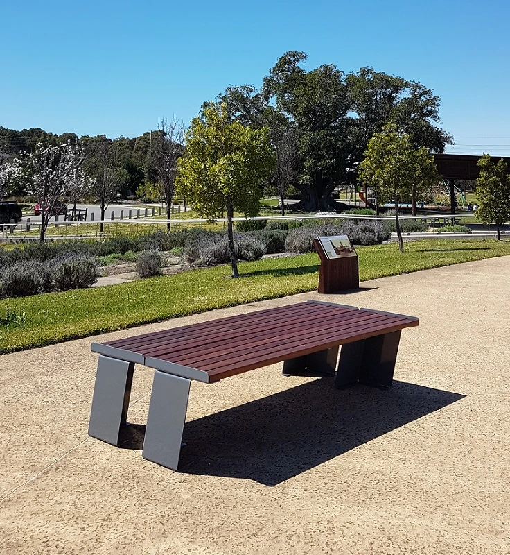 Paris Flat Bench | Astra Street Furniture