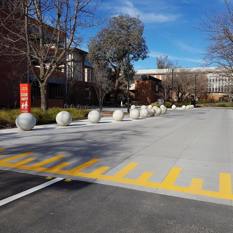 Concrete Sphere Bollard - Astra Street Furniture