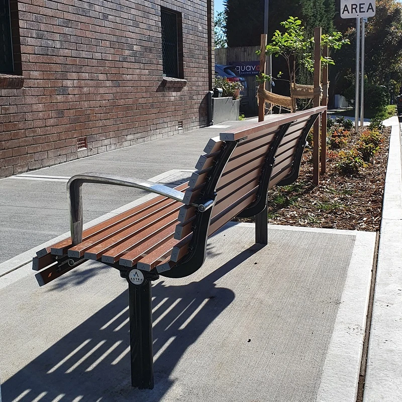 Madrid DDA Seat (Straight In-Ground Leg) | Astra Street Furniture