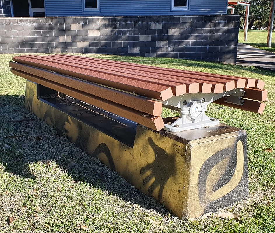 Madrid Plinth Mount Bench | Astra Street Furniture