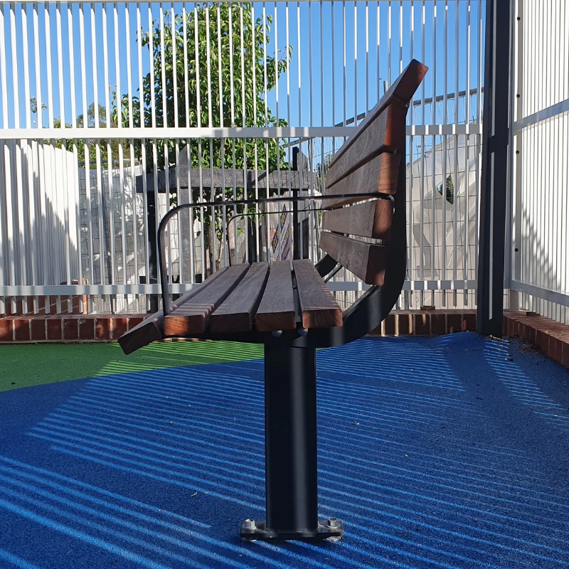 Barcelona DDA Seat with Armrests - Astra Street Furniture