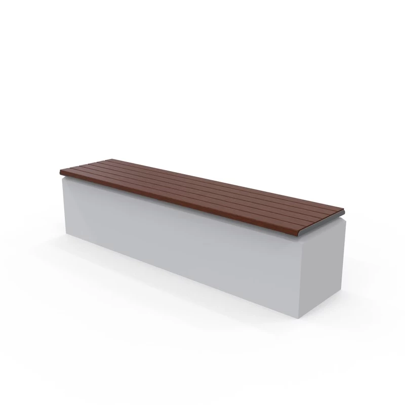 Paris Flat Plinth Mounted Bench