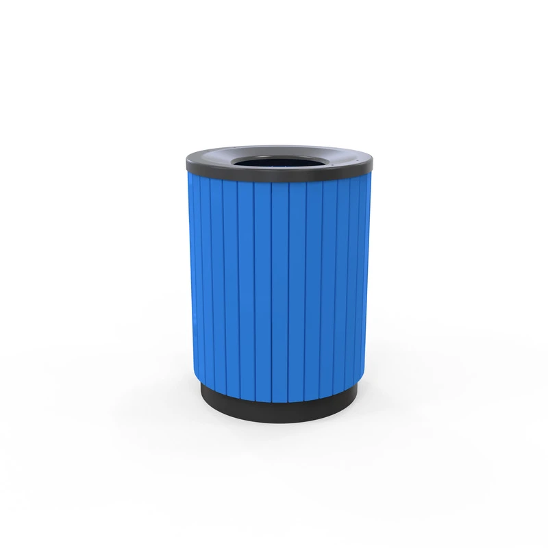 London Bin - Coloured Aluminium Slats (Powder Coated Black)