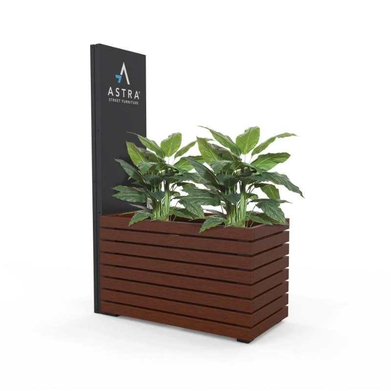 Barcelona Planter - Large Rectangular with Wayfinding Signboard