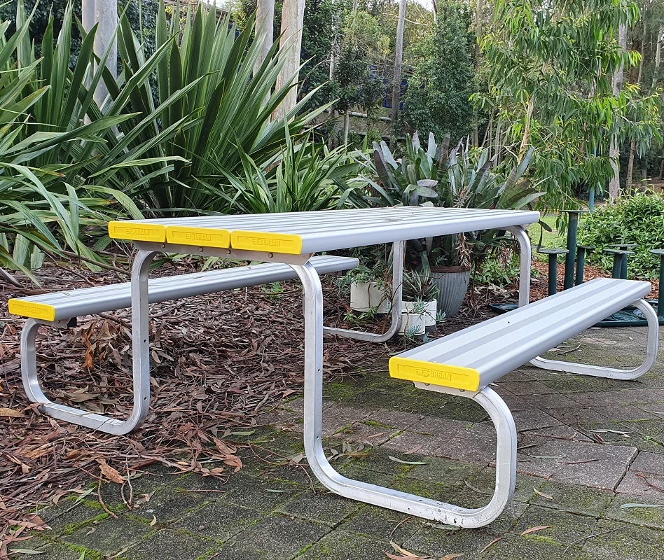 Aluminium Picnic Setting - Traditional 2 Sided (2m)