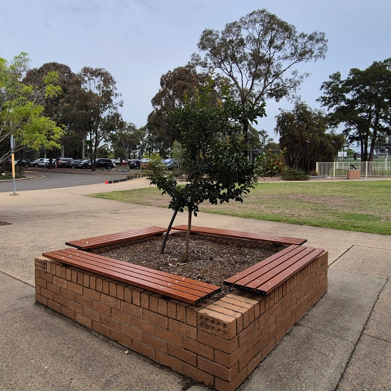 Woodville Bench (Plinth Mount) - Astra Street Furniture