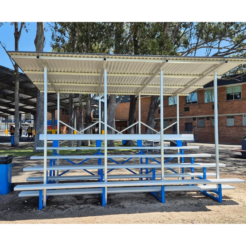 Aluminium Grandstands Covered - 4 tier (4.6m Wide)