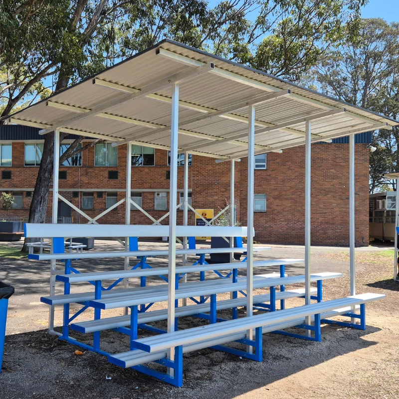 Aluminium Grandstands Covered - 4 tier (4.6m Wide)