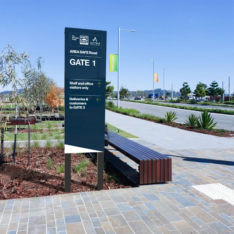 Amsterdam Wayfinding Signboard – Upright - In-Ground