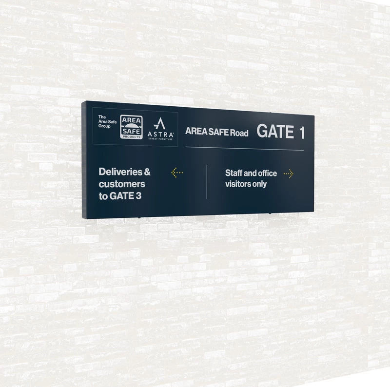Amsterdam Wayfinding Sign Board – Wall/Fence Mount