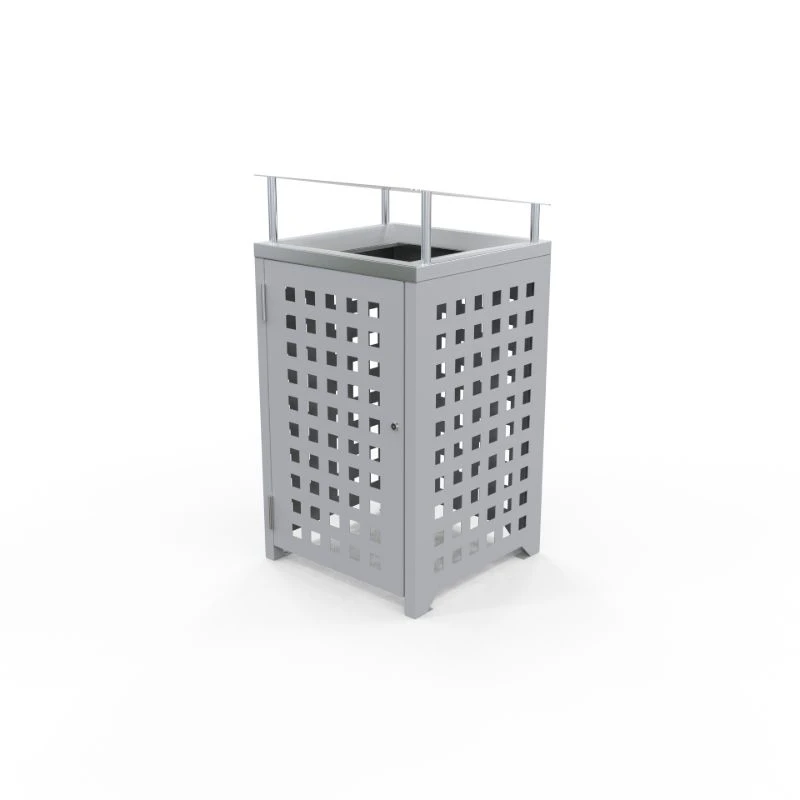 Athens Bin Enclosure - Powder Coated Laser Cut Base & Stainless Steel ...