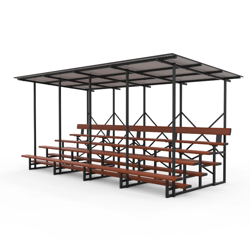 Aluminium Premium Grandstands Covered - 4 tier (6m Wide)