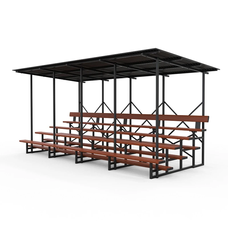 Aluminium Premium Grandstands Covered - 4 tier (6m Wide)