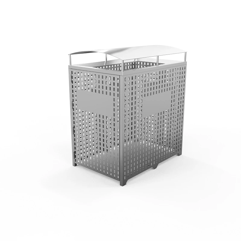 Athens Stainless Steel Laser Cut Wheelie Bin Enclosure – 660L