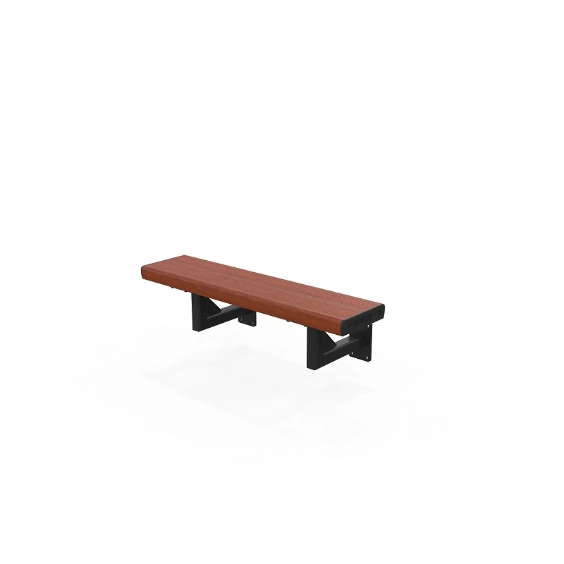 Aluminium Premium Fixed Bench - Wall Mounted